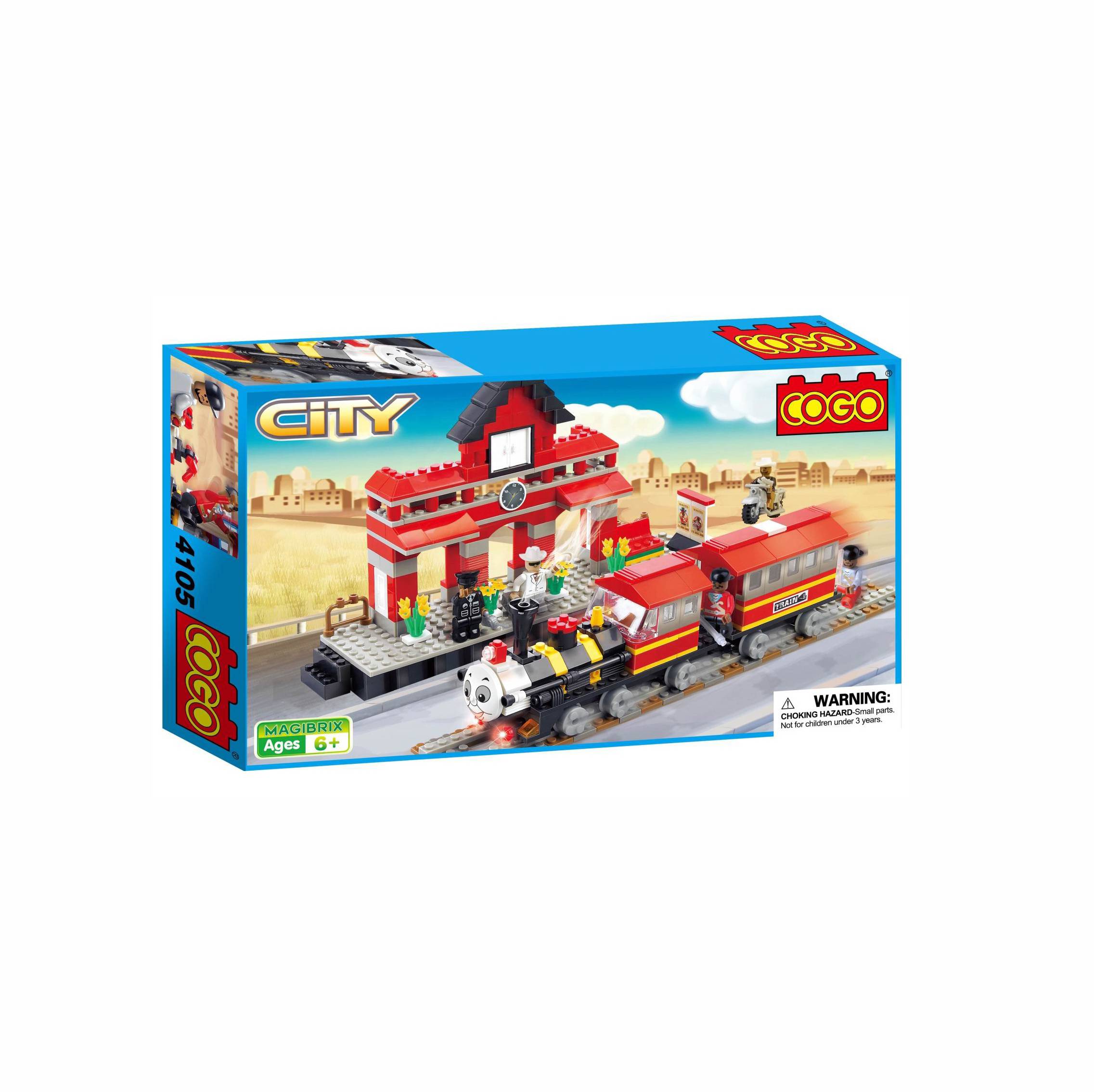 Cogo 4105 City - Train building blocks set, train building blocks set ...