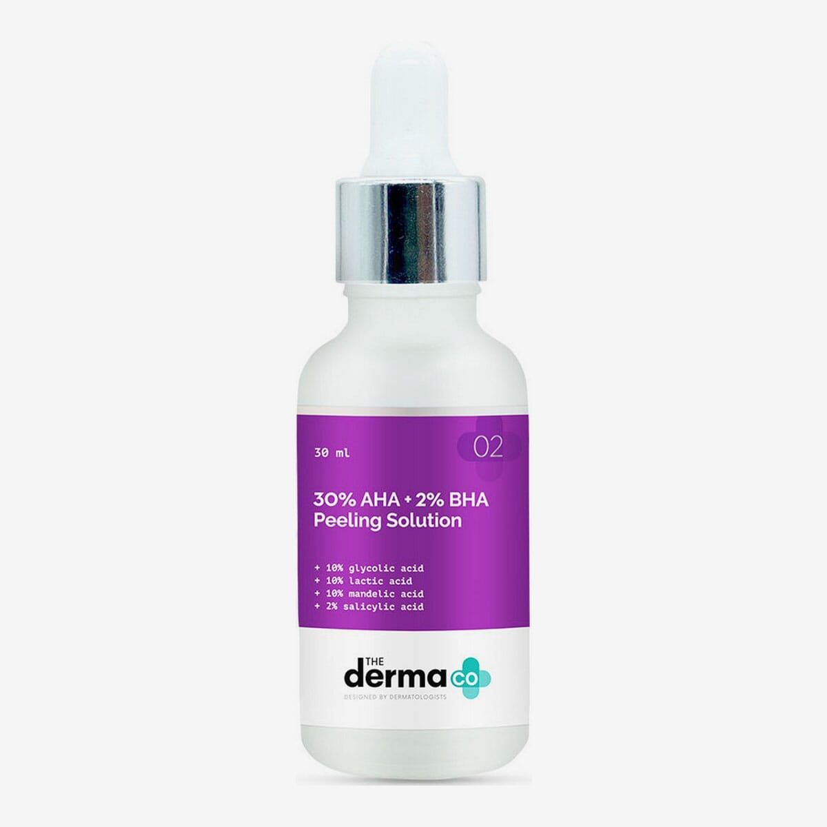 The Derma Co 30% AHA + 2% BHA Peeling Solution, 30ml