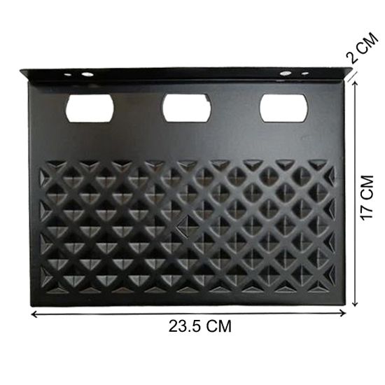 Heavy Duty Metal Wall Mount Set Top Tv Box, Router Stand, Remote Holder ...