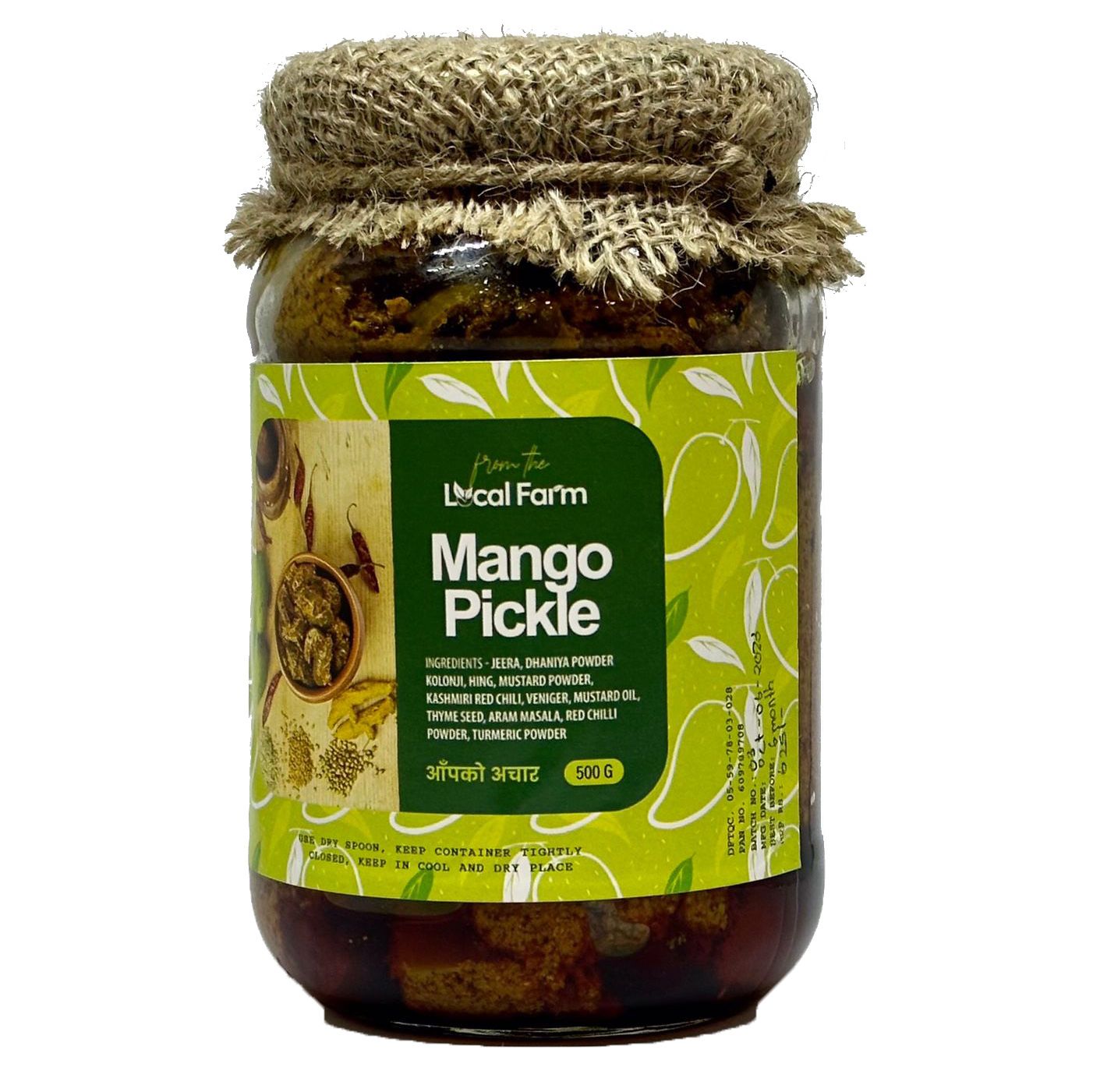 Local Farm Authentic Nepali Mango Pickle - 500g - Traditional Spicy ...